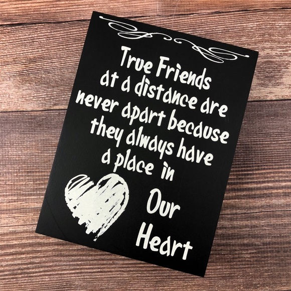 Accents | True Friends Decorative Wood Block Nwot | Poshmark
